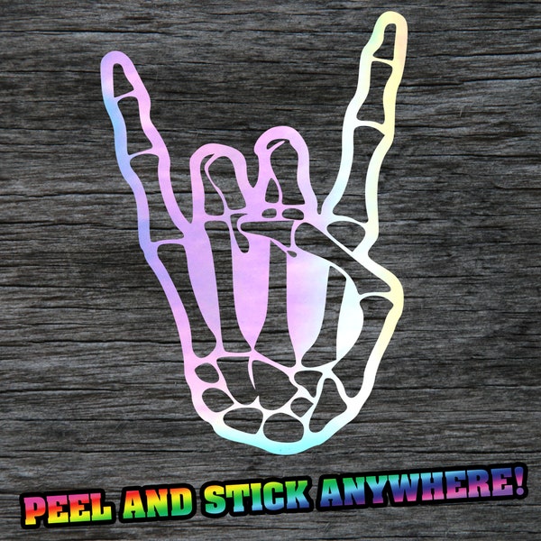 Skeleton Hand Decal - Etsy