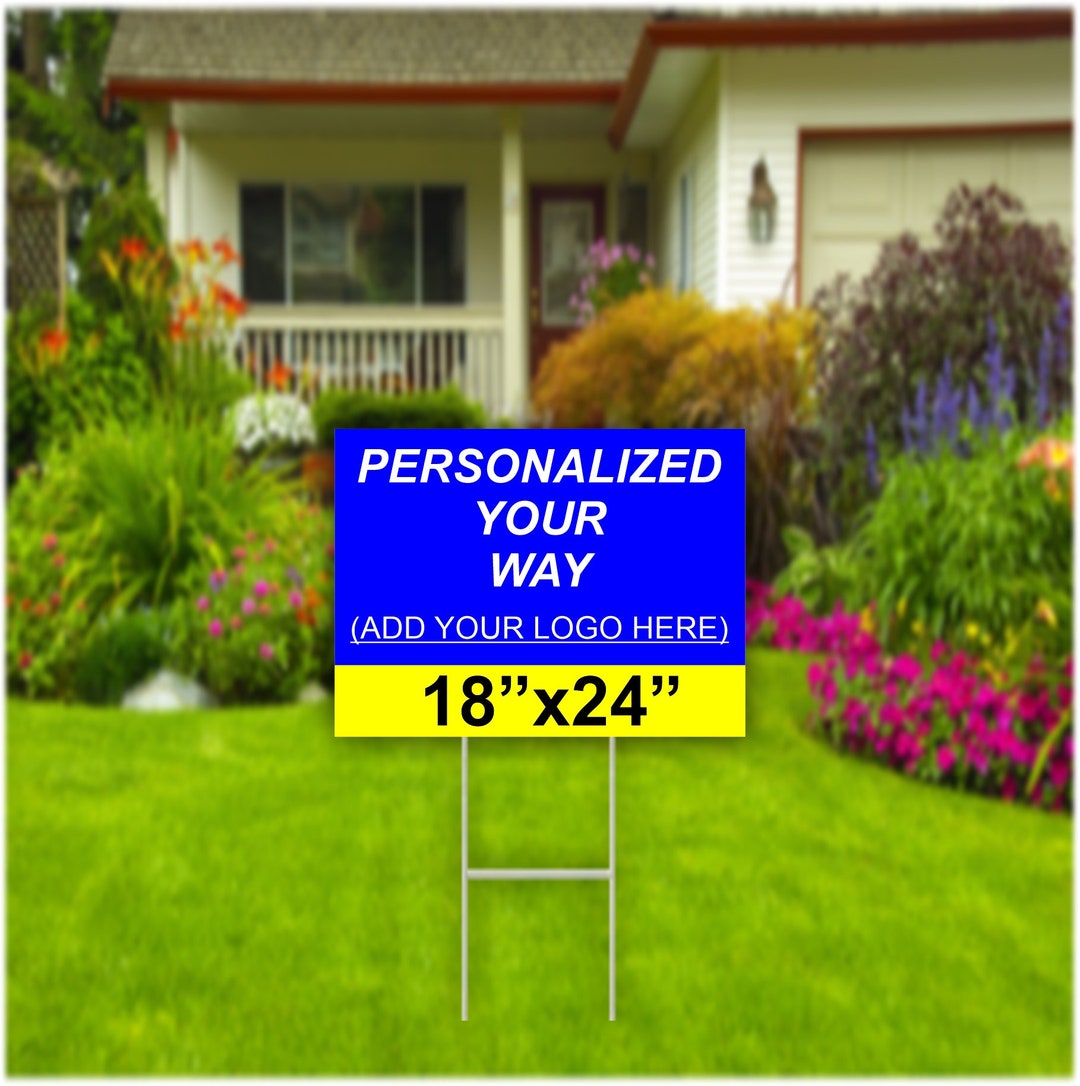 Personalized Corrugated Yard Signs, Yard Sign - Etsy