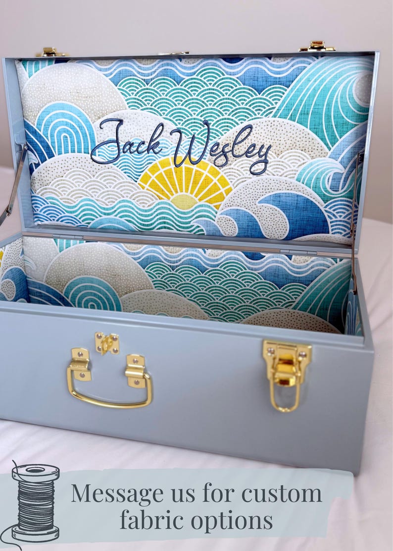 Custom Memory Chest Storage Box for Baby Keepsake Box for Baptism Gift ...