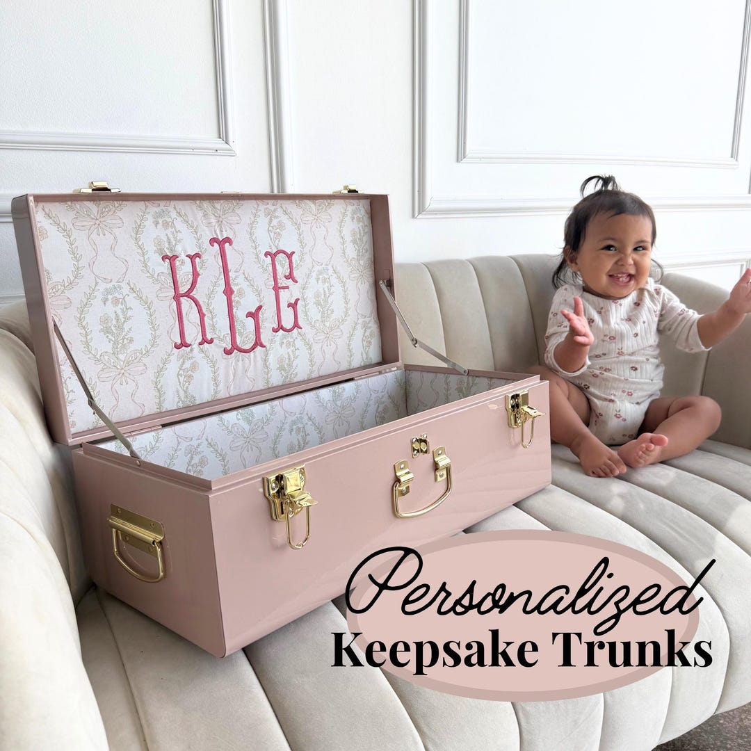 First Mothers Day Gift Box Keepsake Trunk Storage Bin Newborn Present ...
