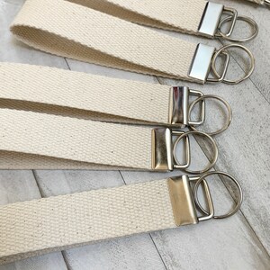Canvas Keychain Blank Cotton Canvas Wristlet Blank Keychain Supplies ...