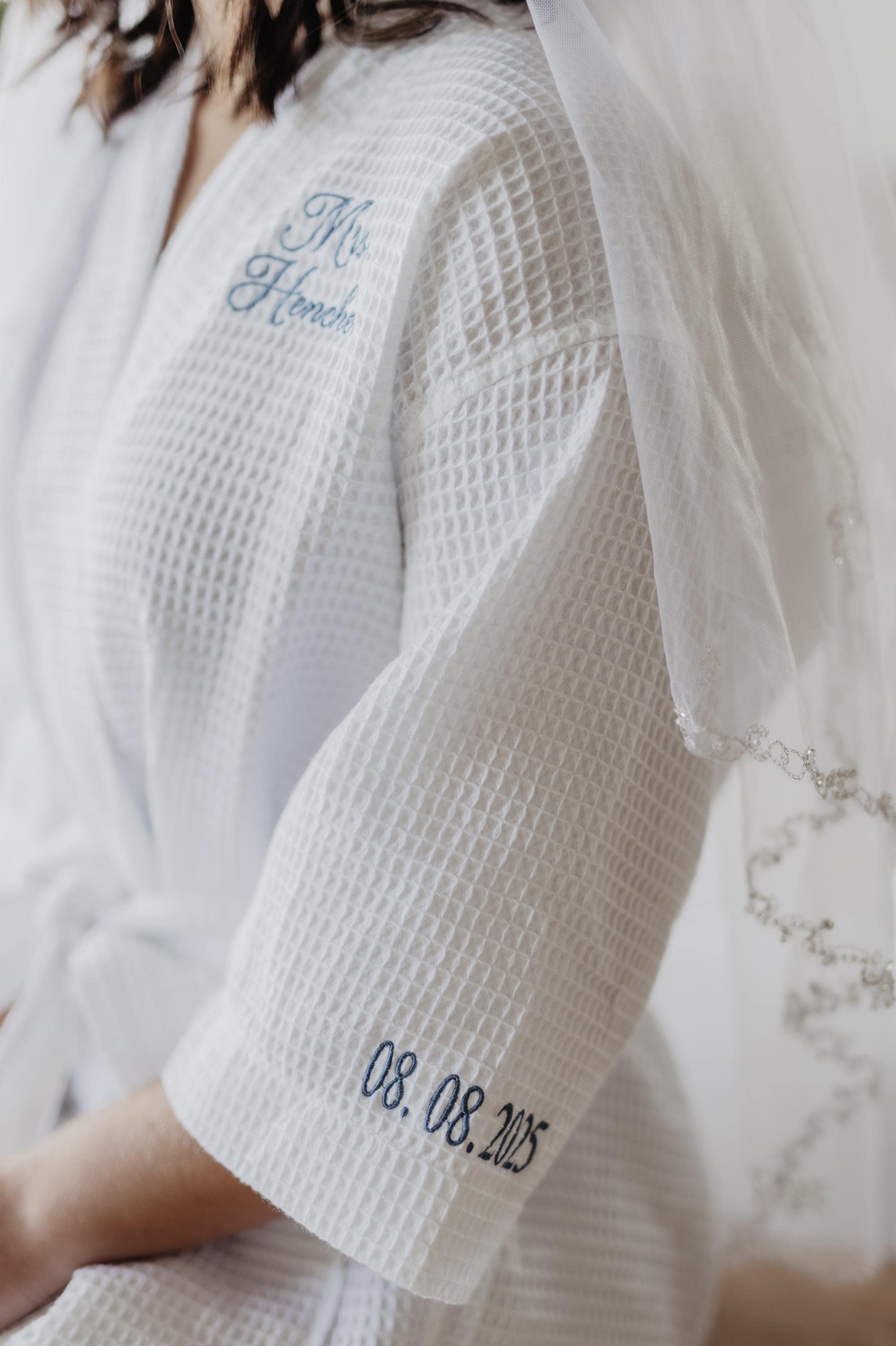 Custom Bride Robe for Wedding Day Get Ready Gift for New Bride New Last ...