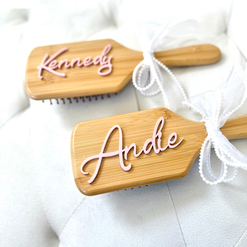 Custom Hairbrush Party Favor for Bridal Party Gift Bulk Wedding Party ...