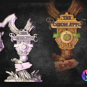 Set of 7 Models: the Poison Apple Pub - Etsy