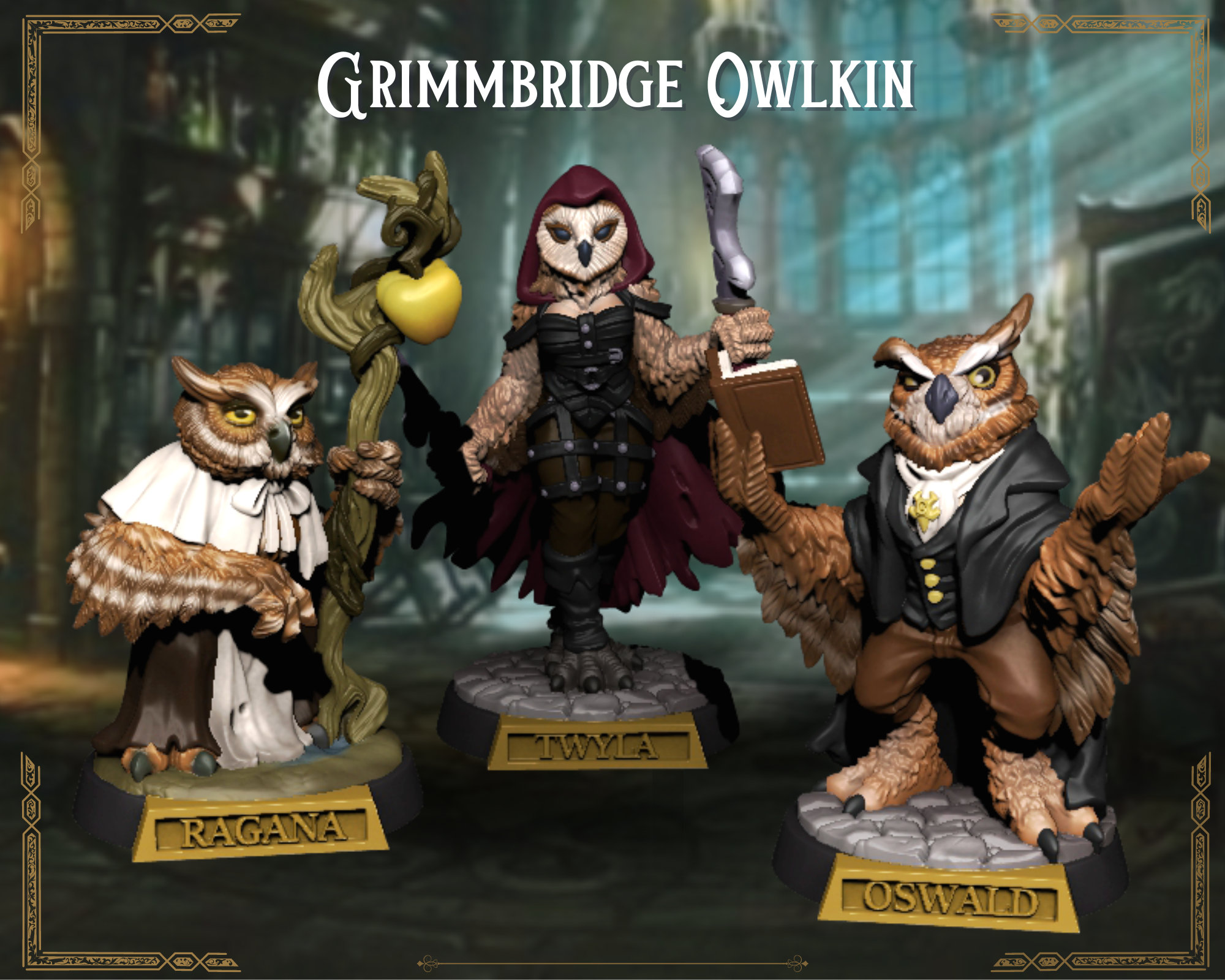 Set of 3 Grimmbridge Owlkin - Etsy