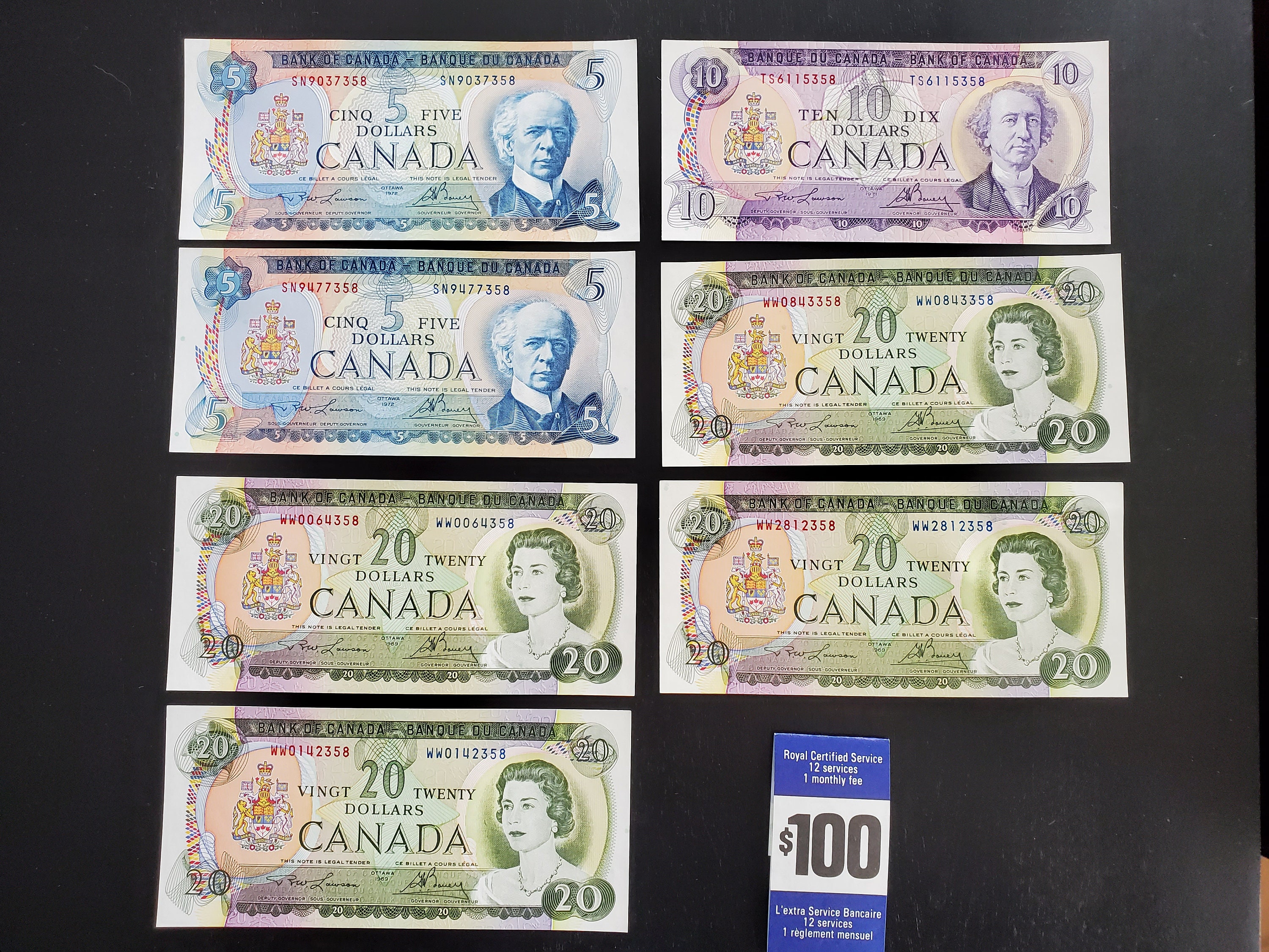 100 Dollar Sleeve Vintage Canadian Paper Currency - Etsy