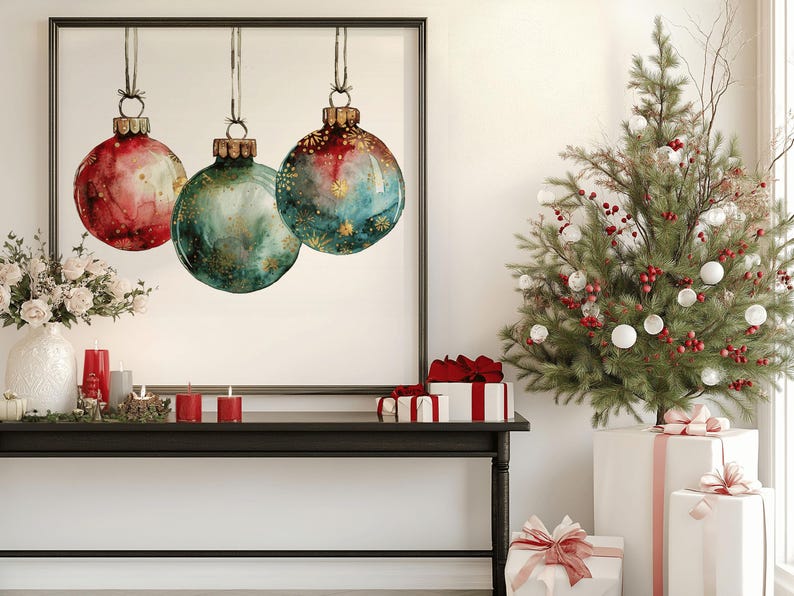 Christmas Tree Square Frame Mockup: Festive Decor (PSD JPG) - Etsy