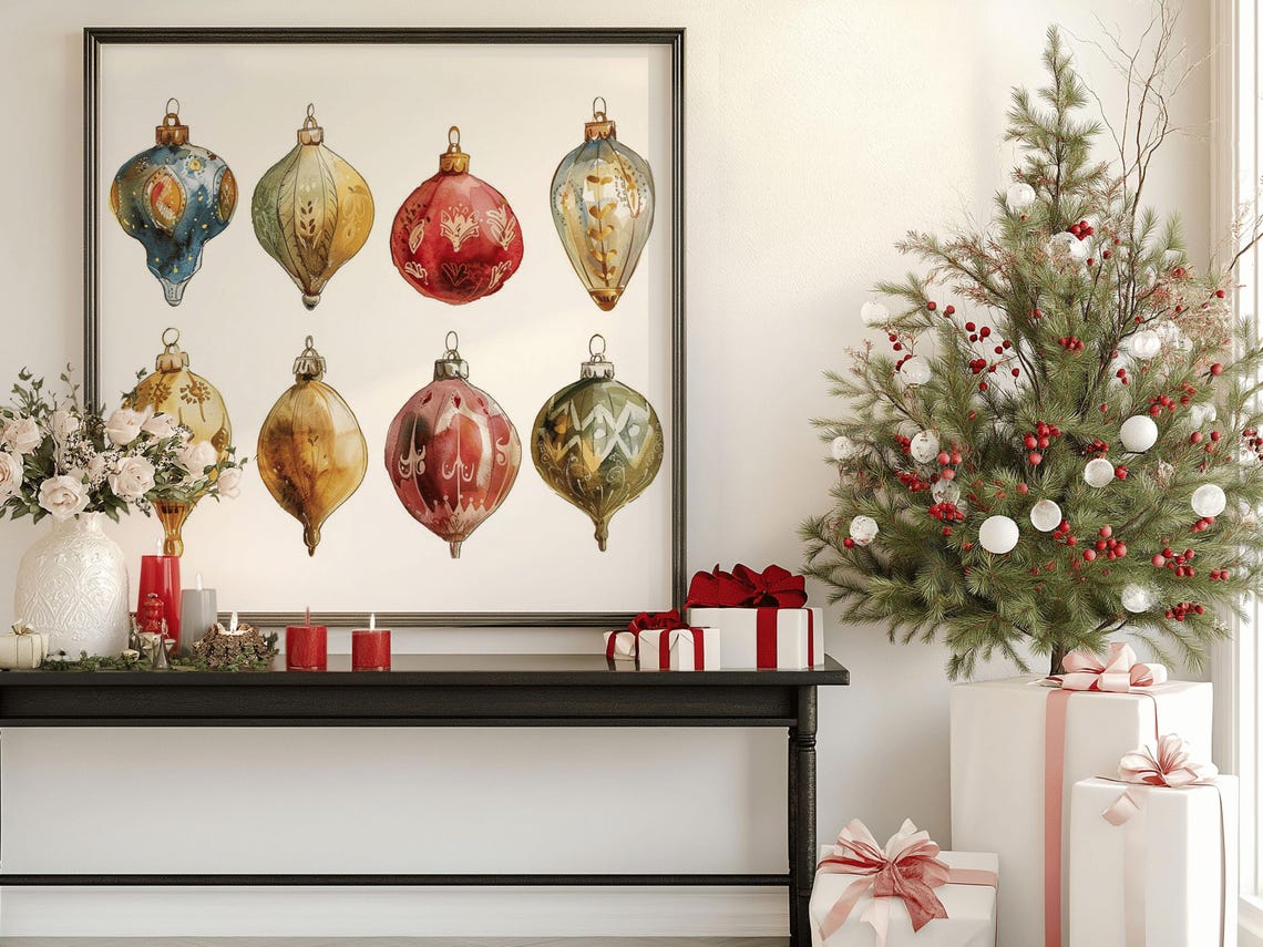Christmas Tree Square Frame Mockup: Festive Decor (PSD JPG) - Etsy