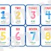 English Arabic 1-10 Numbers Colorful Flashcards - Printable - Learn ...