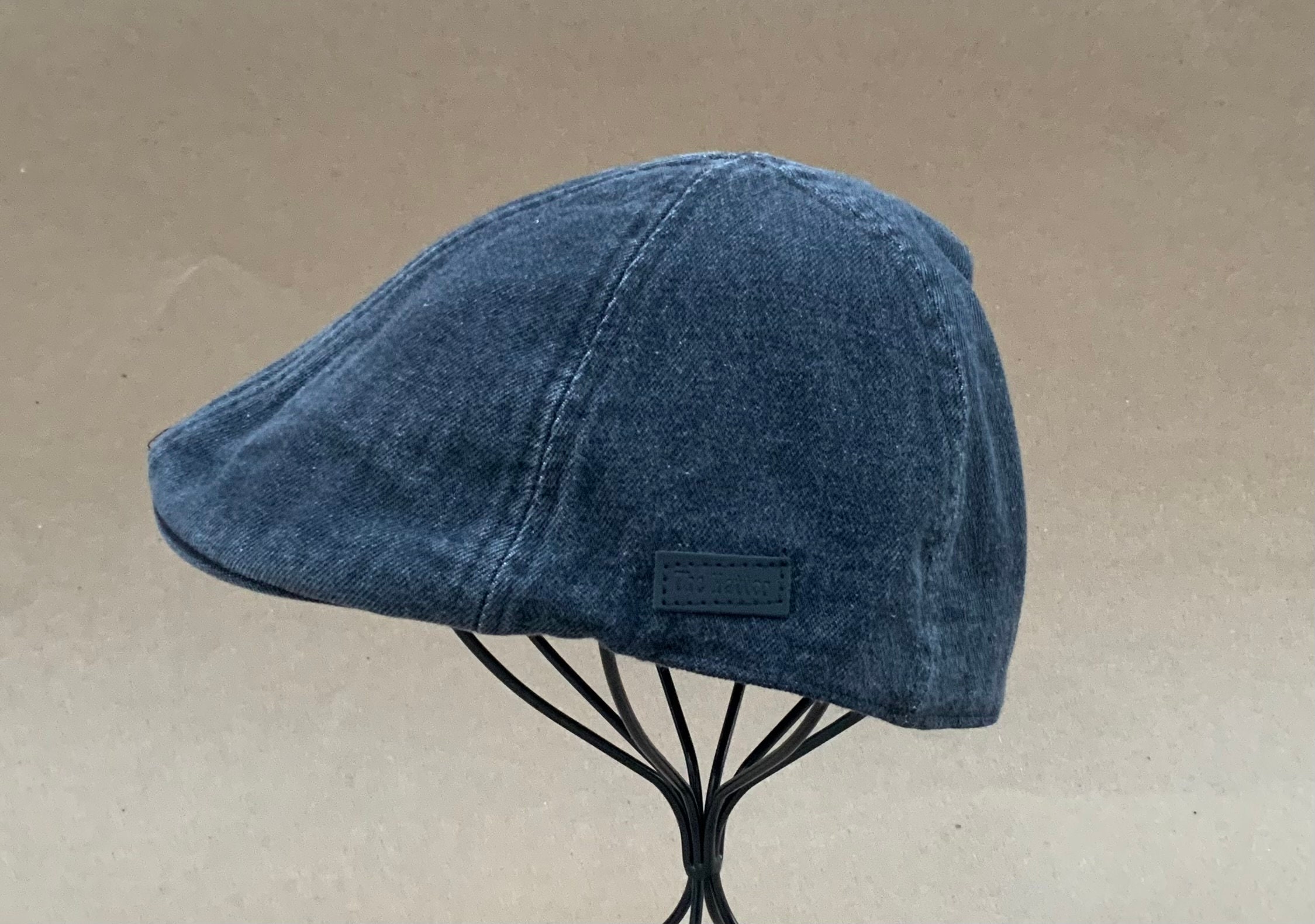 Black Denim Kangol Size Med/large Hat - Etsy