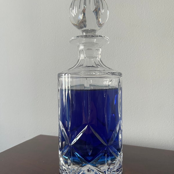 Block Crystal Decanter - Etsy