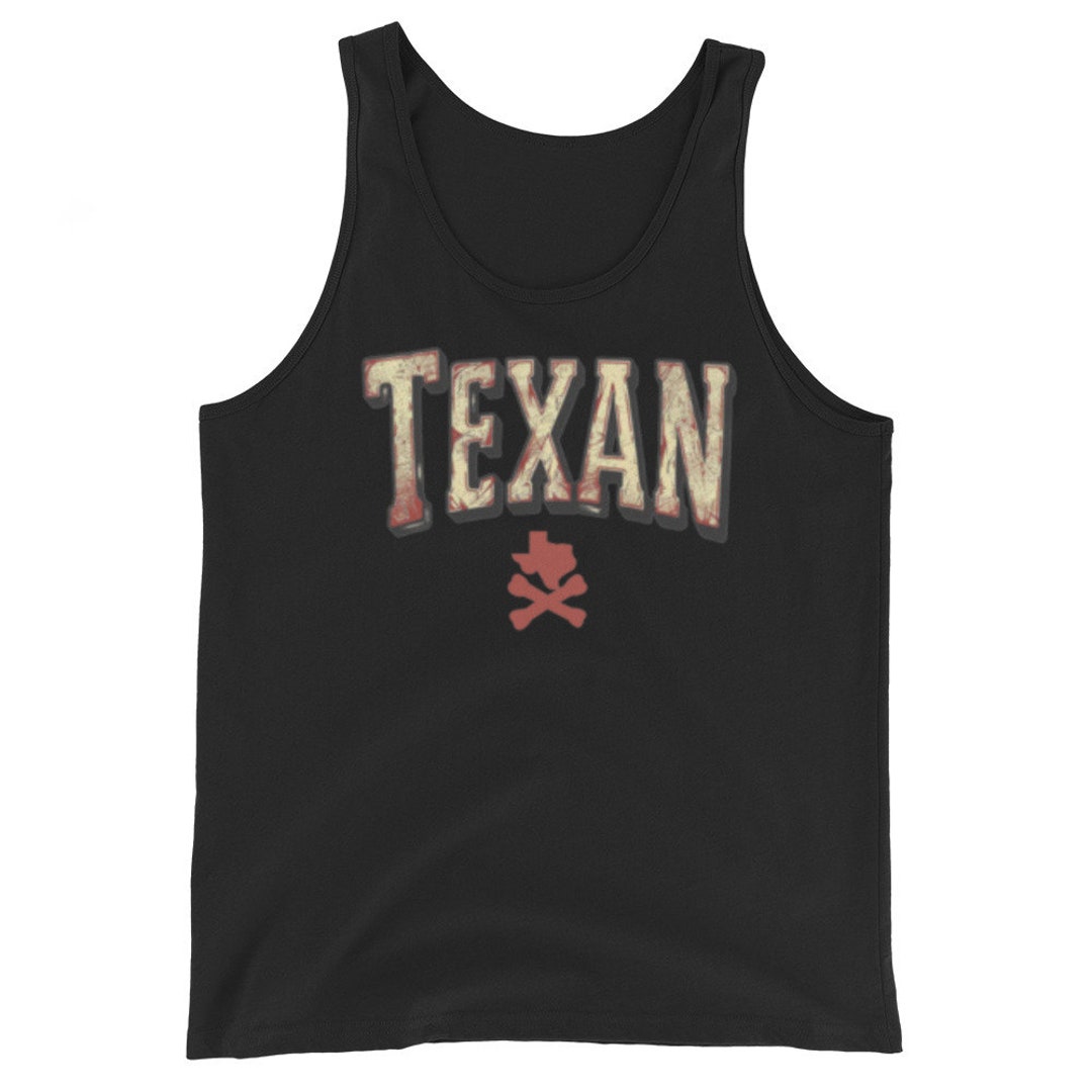 Texan Vintage Texas Themed Southern Style Men's Tank Top - Etsy