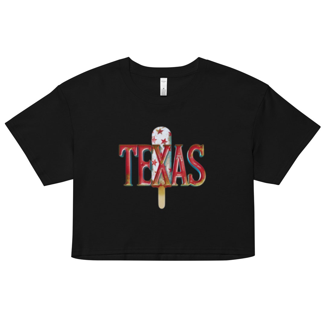 Texas Popsicle Southern Themed Women’s Crop Top - Etsy