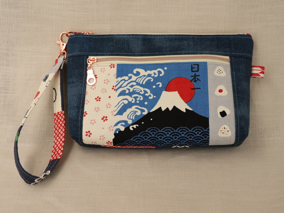 Devon Pouch With Mount Fuji Pattern - Etsy