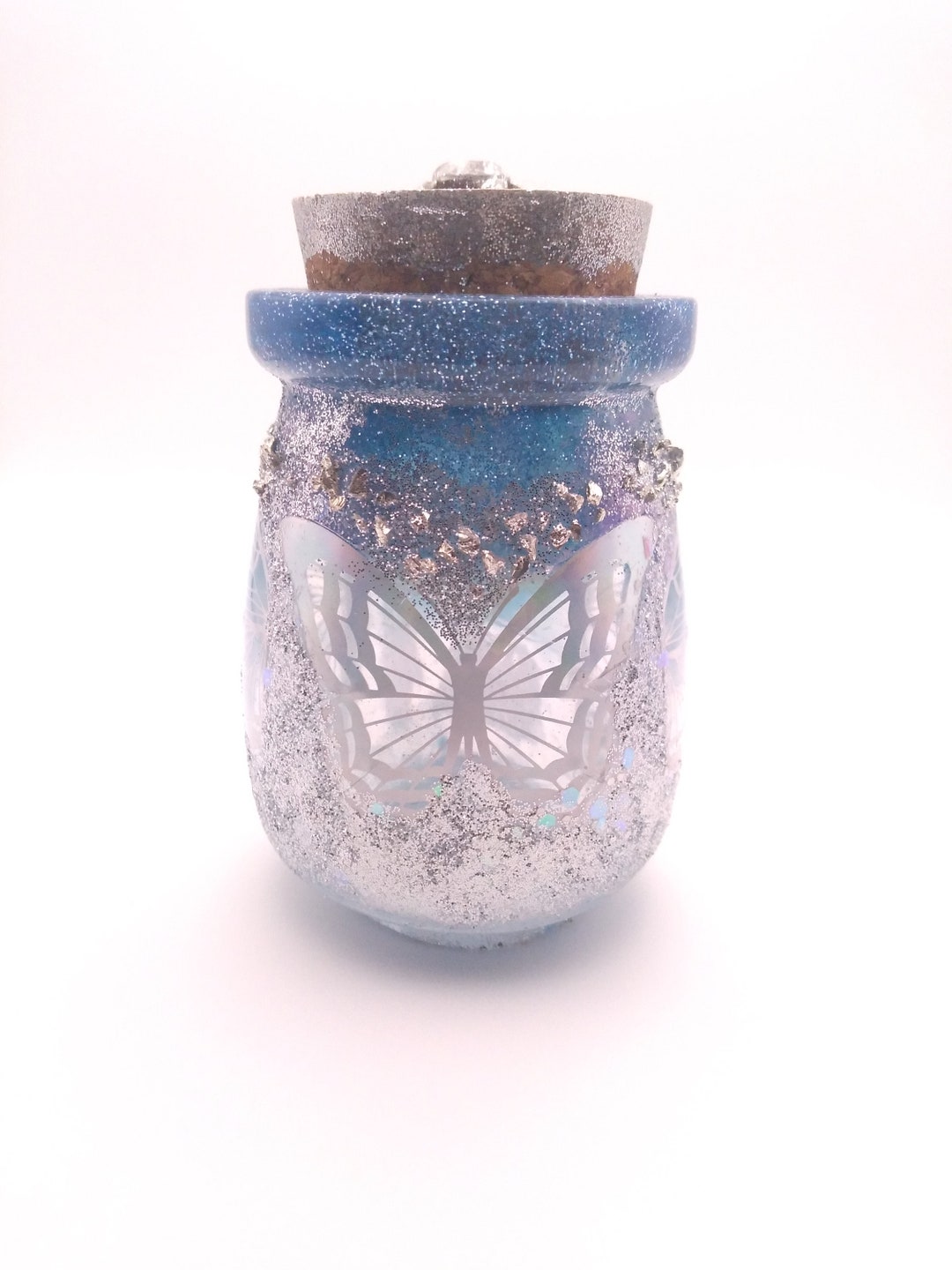 Butterfly Blue Jar,butterfly Potion Jar,witchy Bottle - Etsy
