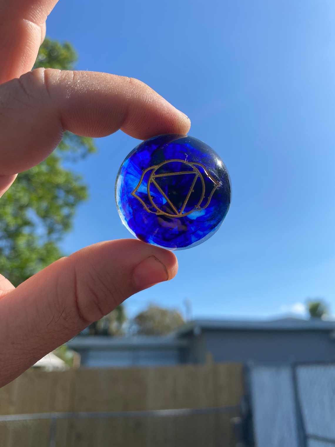 7 Piece Color Burst Resin Chakra Stone Set - Etsy