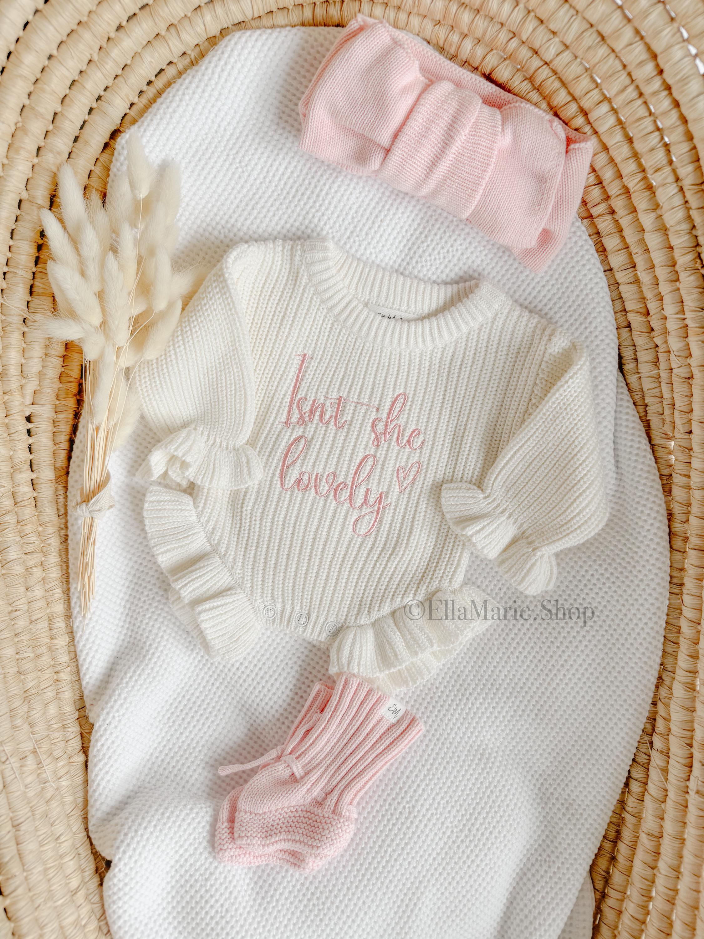 Newborn Girl Coming Home Outfit, Isn’t She Lovely Baby Romper ...