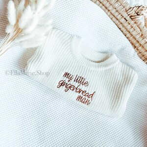 Christmas Outfit Baby Boy, Gingerbread Man, Knit Sweater Romper ...