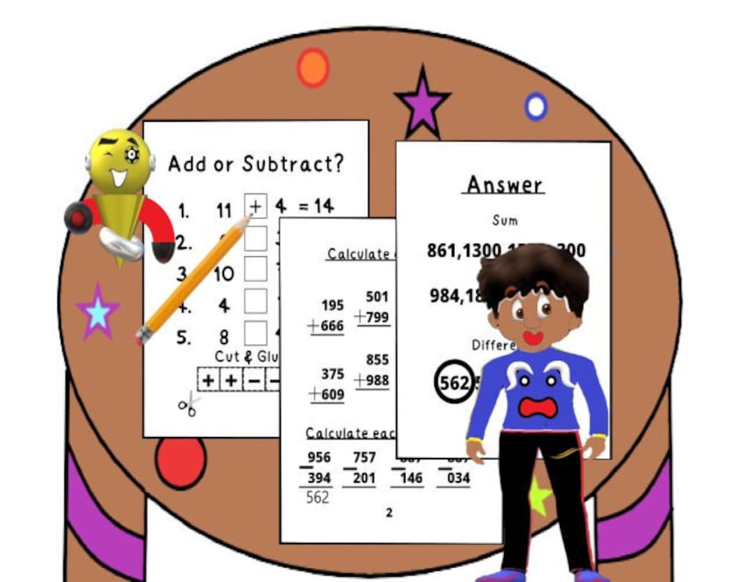 31 Pages| 2nd Grade Math Worksheets| Addition, Subtraction| Fact ...