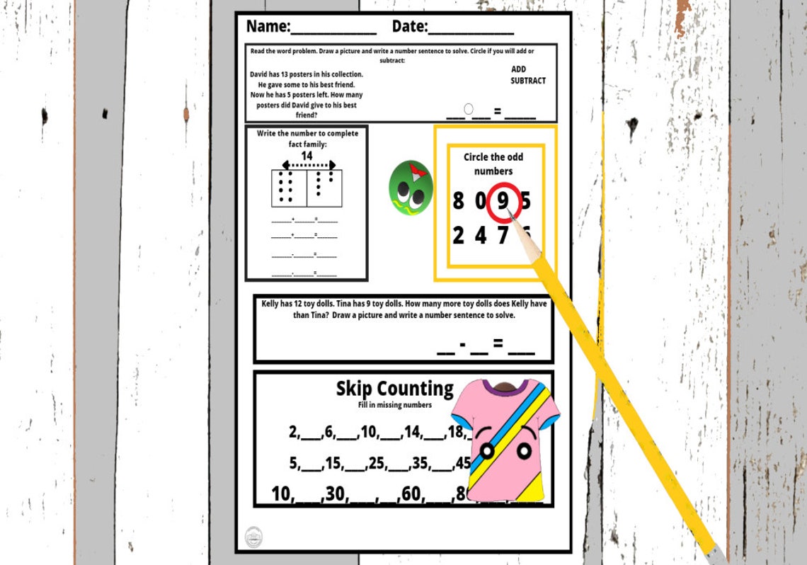 38 Pages| Part 2| 2nd Grade Math Worksheets| Addition & Subtraction ...