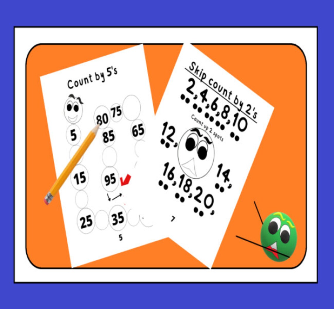 30 Pages| 2nd Grade Math Worksheets| Addition, Subtraction| Skip ...