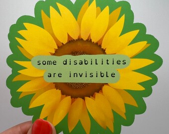 Invisible Disability Bumper Sticker - Etsy