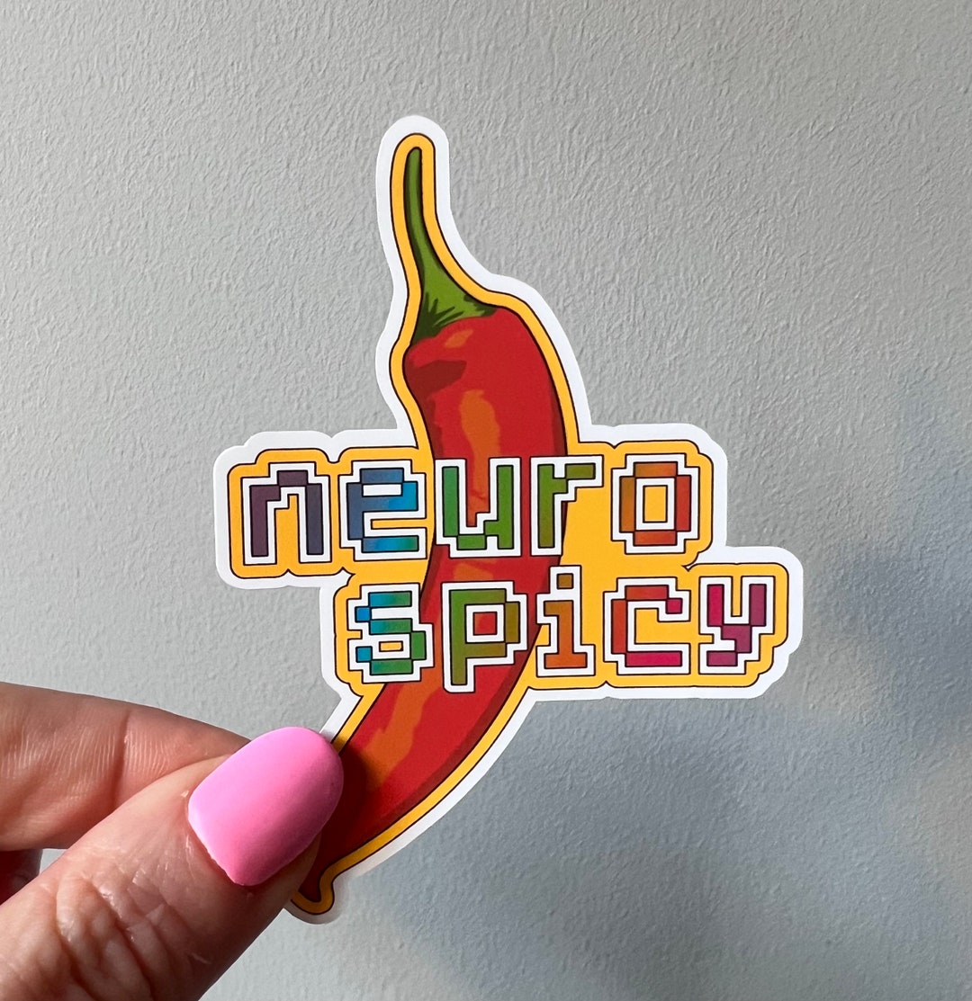 Waterproof Vinyl Sticker. Neuro Spicy ADHD Autism ASD - Etsy