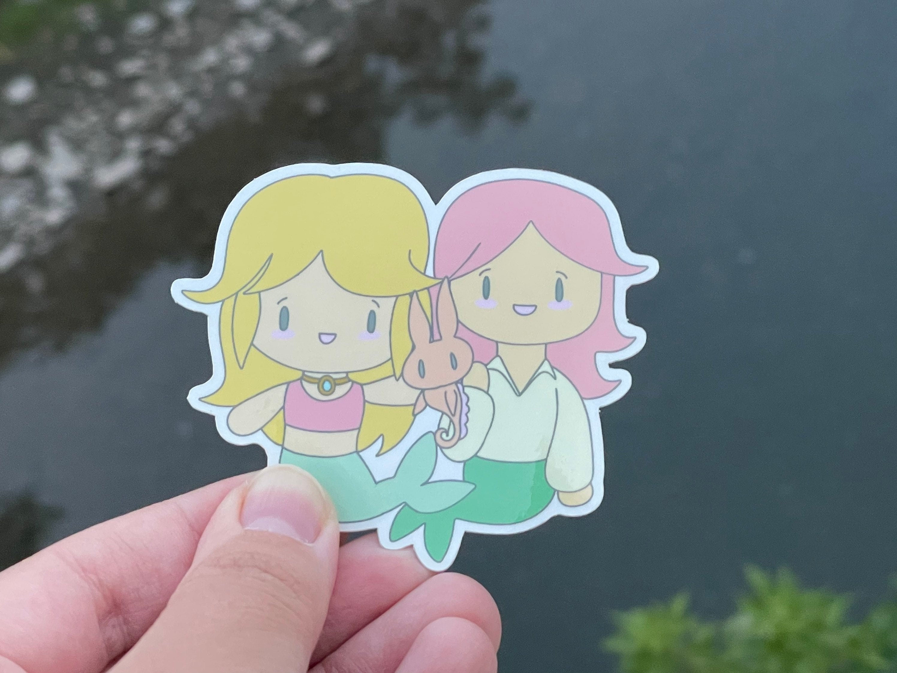 Chibi Mermaid Friends Vinyl Sticker - Mermaid Mode - Etsy