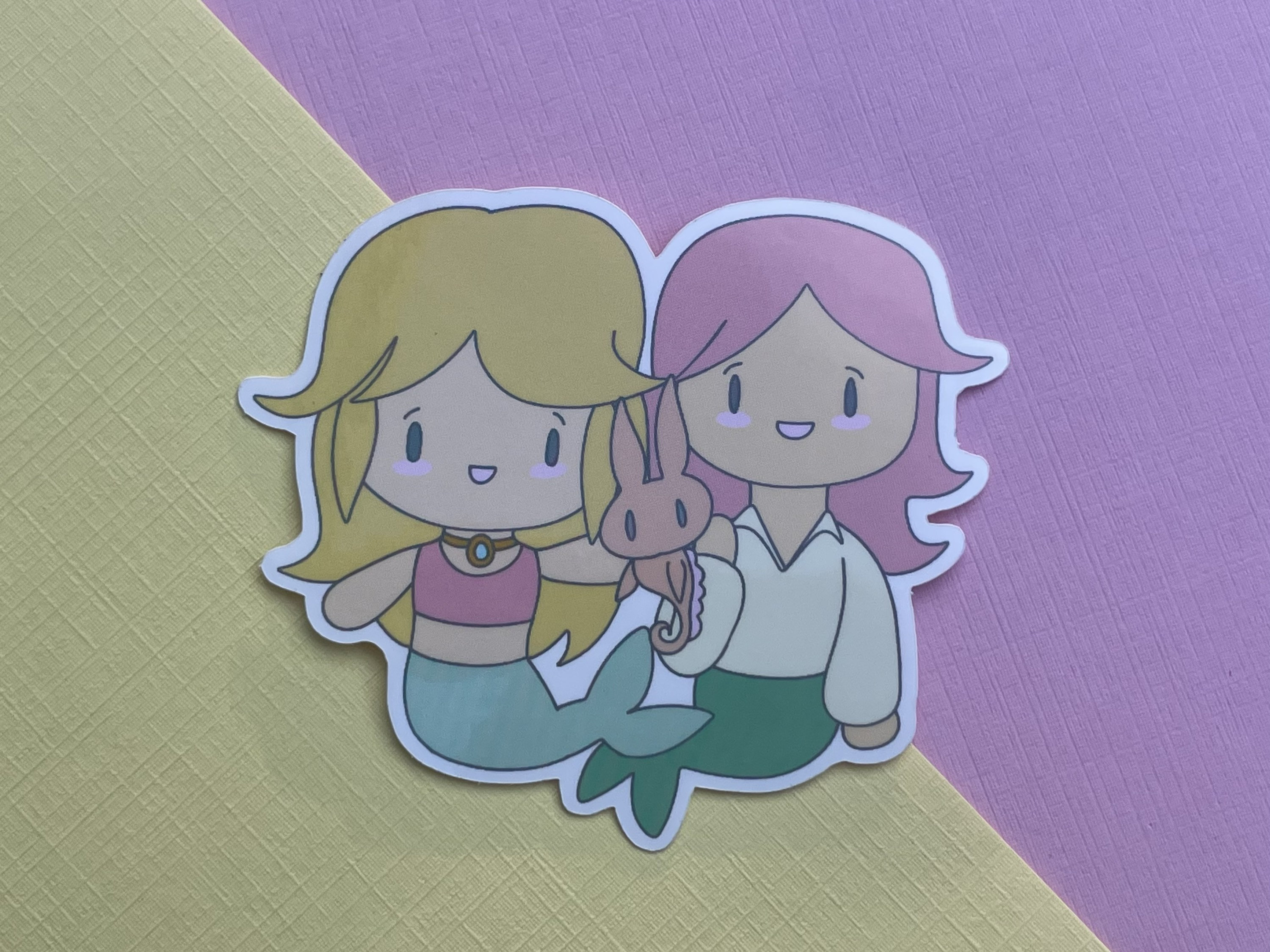 Chibi Mermaid Friends Vinyl Sticker - Mermaid Mode - Etsy