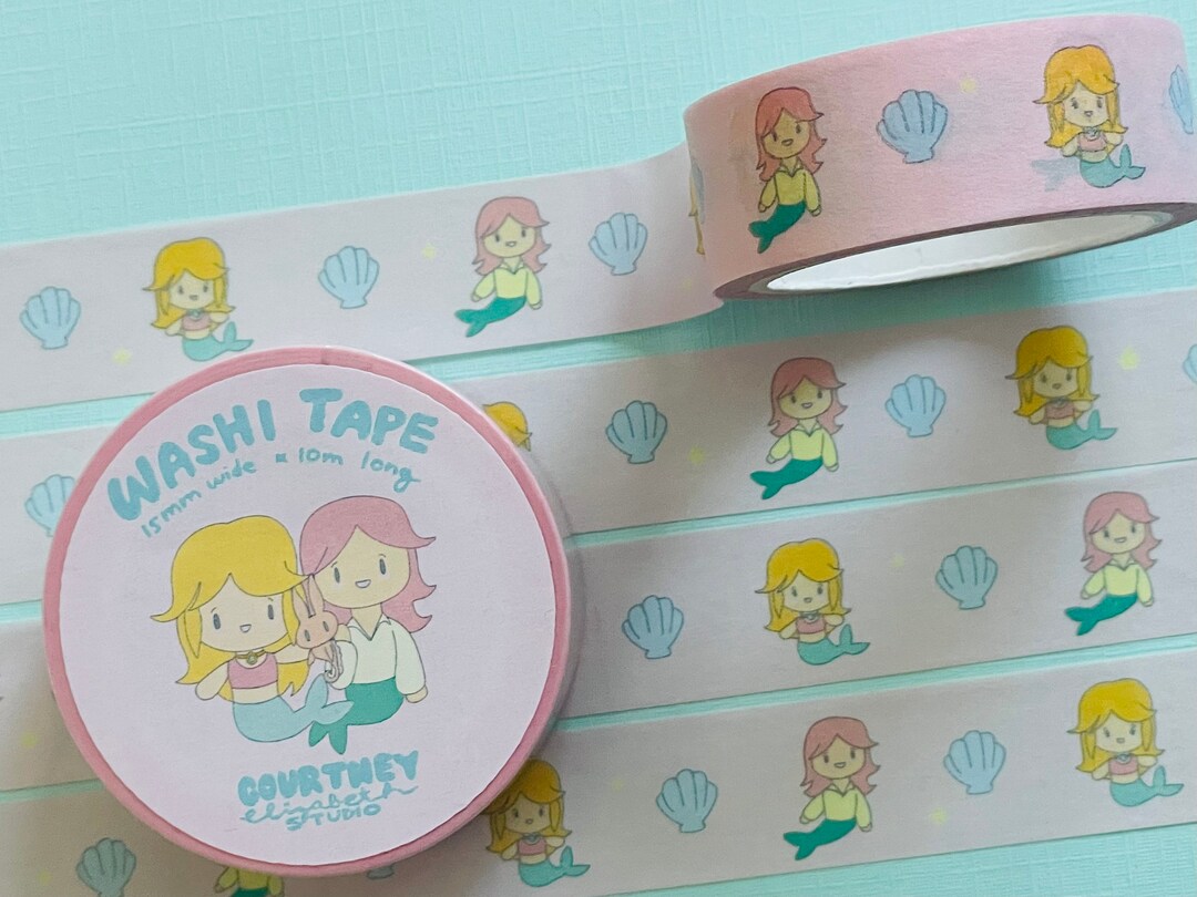 Chibi Mermaid Friends Washi Tape - Mermaid Mode - Etsy