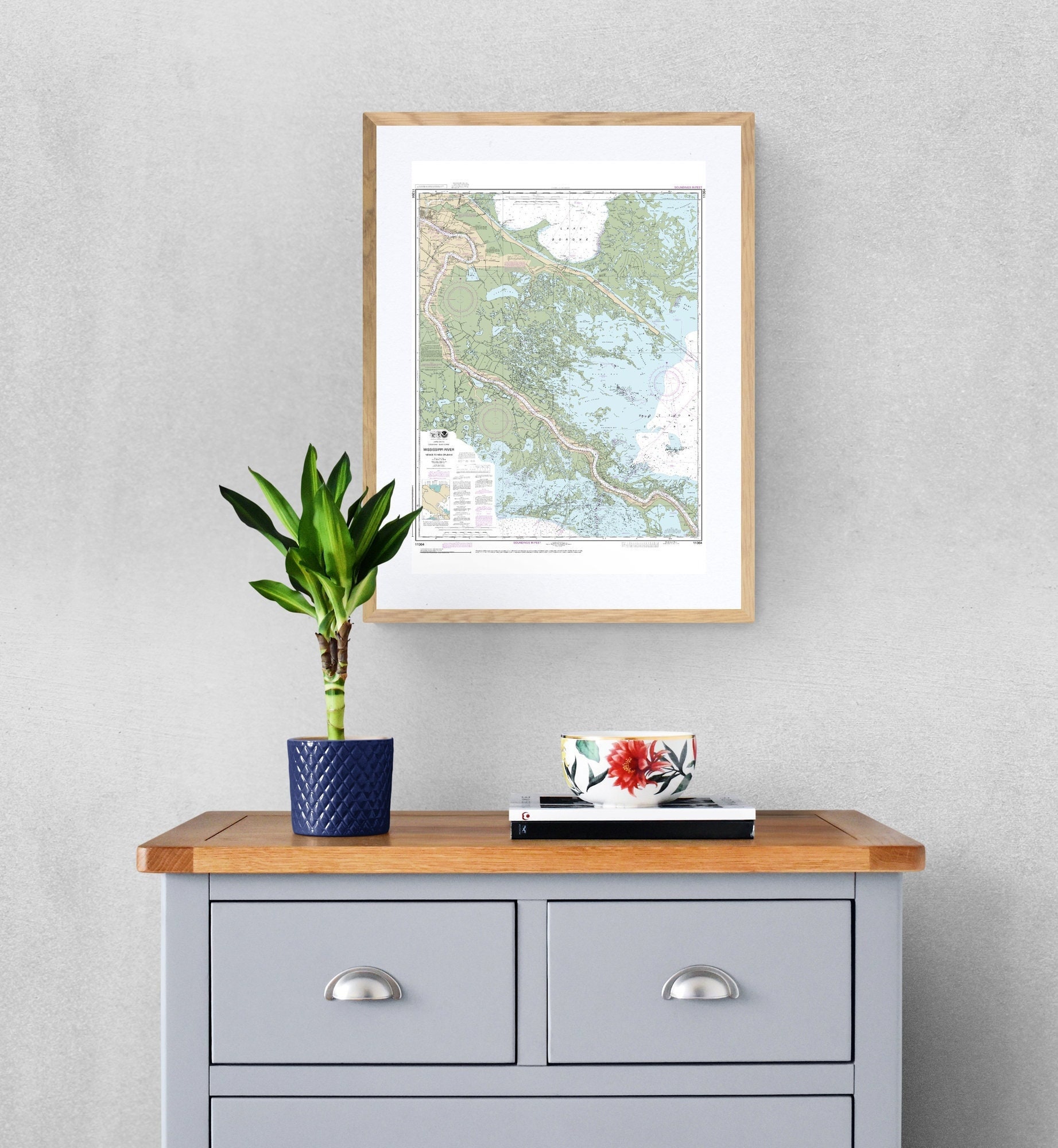 Detroit Nautical Chart Detroit River - Etsy