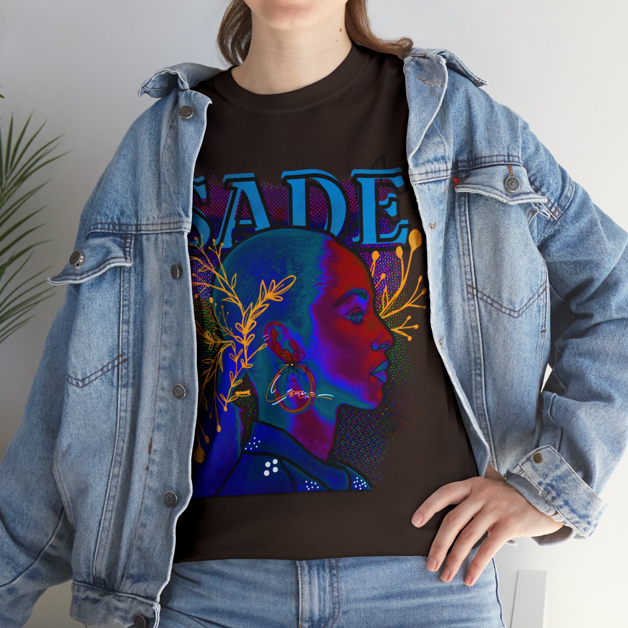 Sade Adu Music Icon T-shirt: Vintage Inspired Soul Singer Tee for Men ...