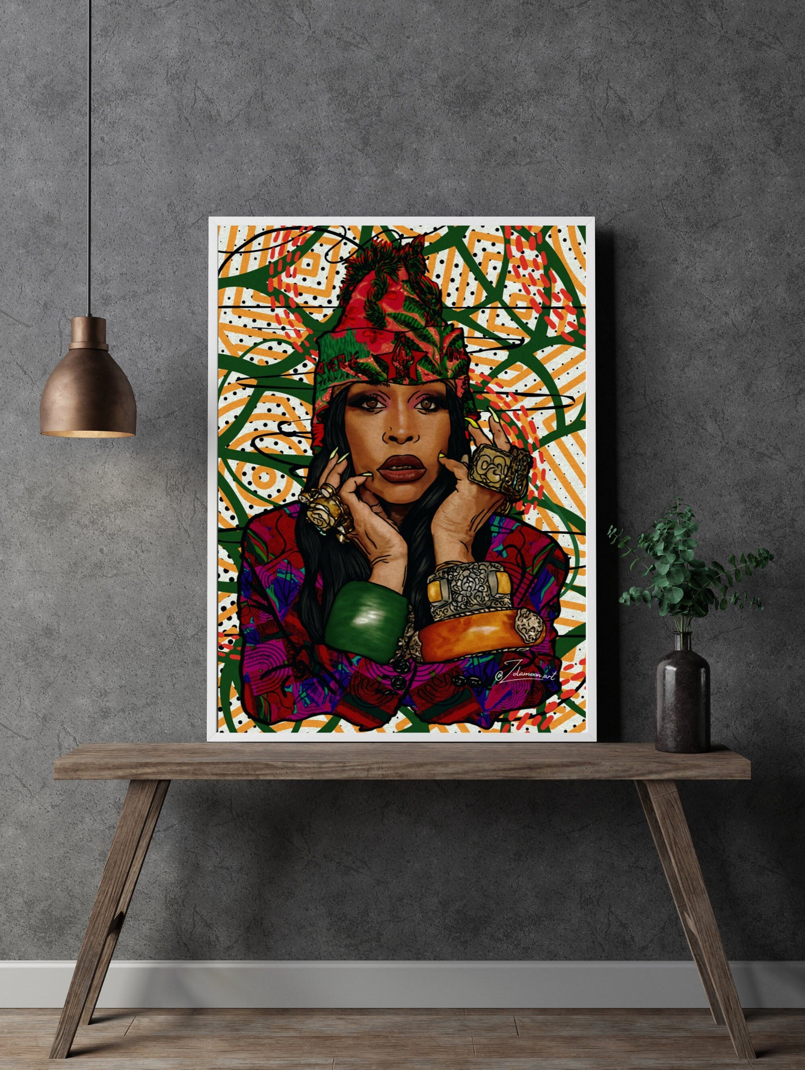 Stunning Erykah Badu Wall Art: Celebrating the Queen of Neo-soul With ...