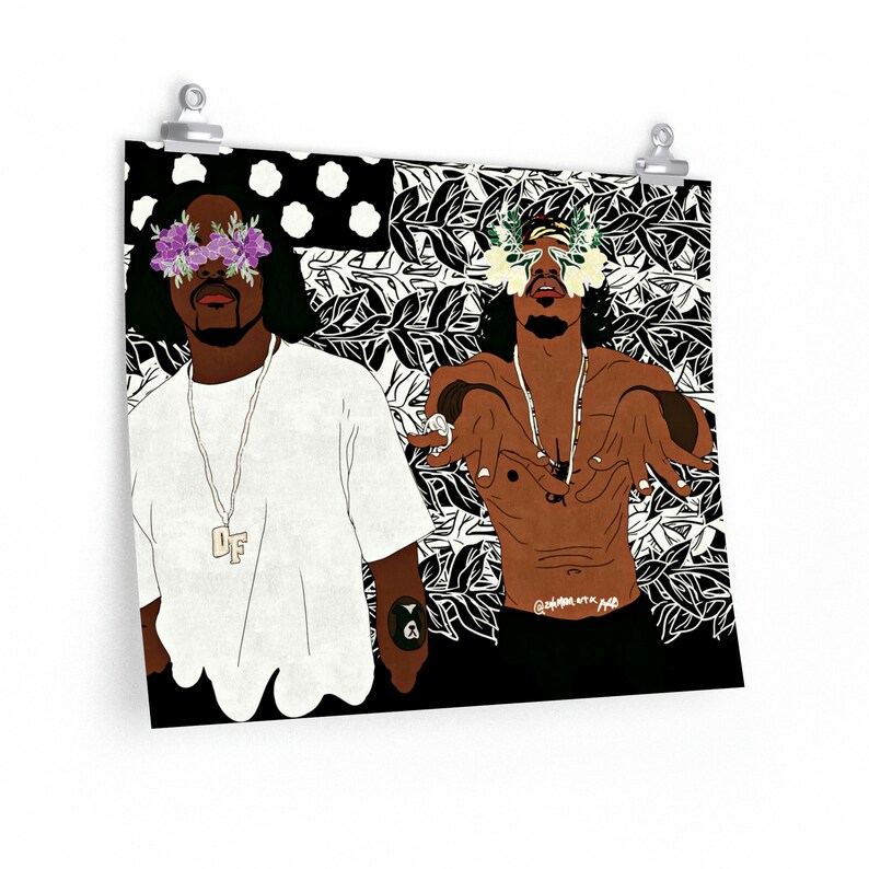Legendary Hip Hop Poster: Iconic Duo, Unique Artwork, Music Memorabilia ...