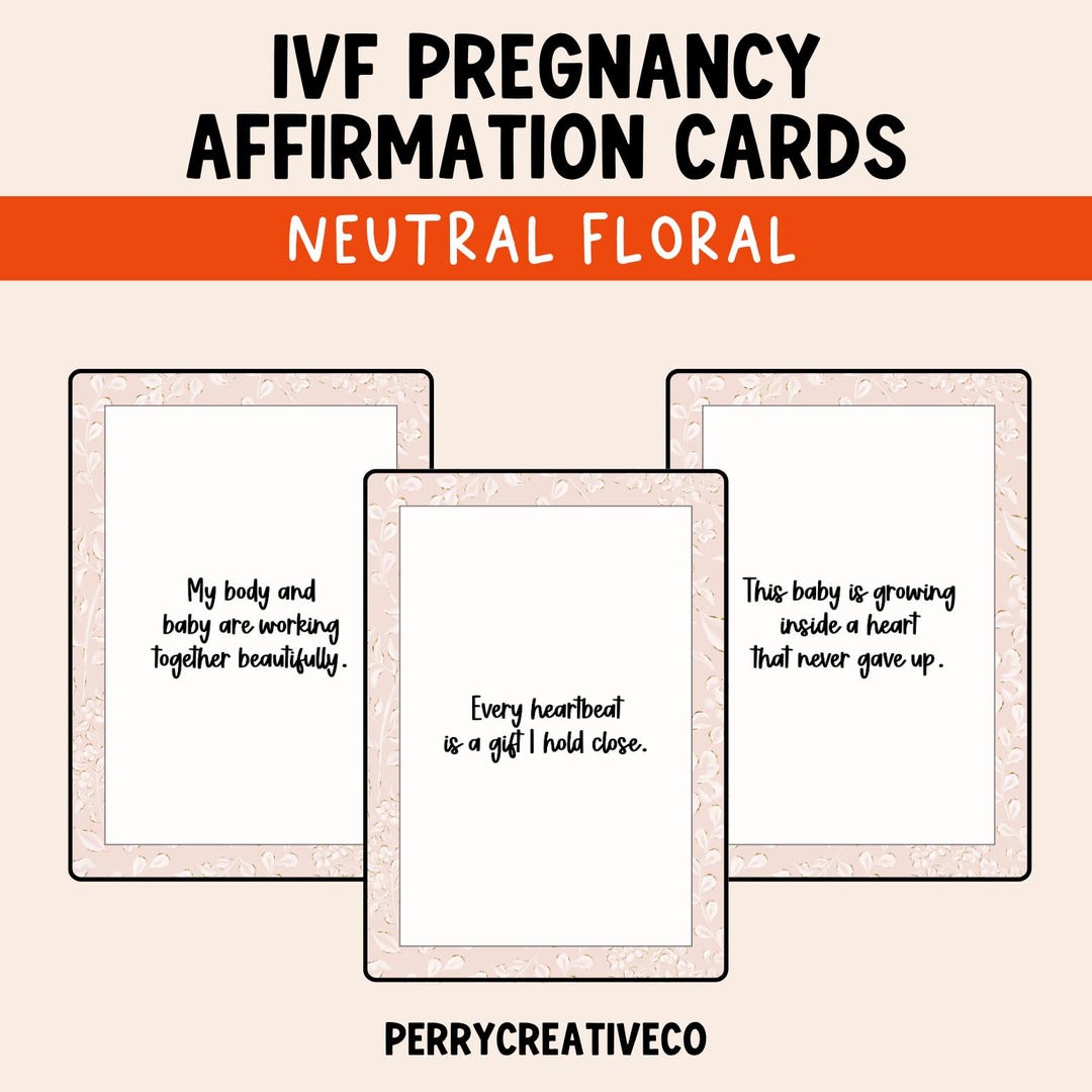 IVF Affirmation Cards, IVF Cards, IVF Journey, Affirmation Cards, Ivf ...