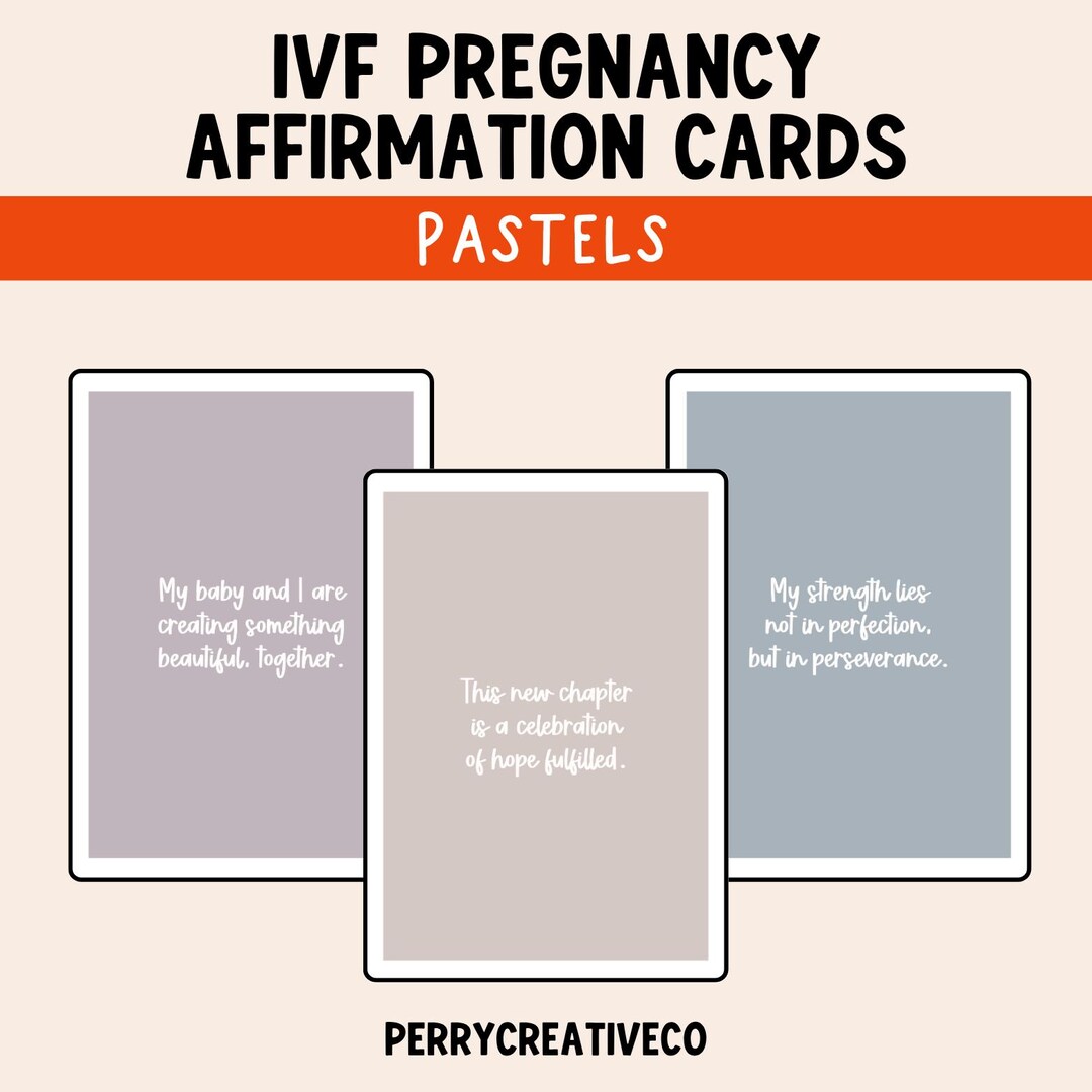IVF Affirmation Cards, IVF Cards, IVF Journey, Affirmation Cards, Ivf ...