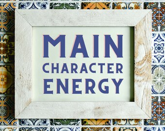 Main Character Poster - Etsy