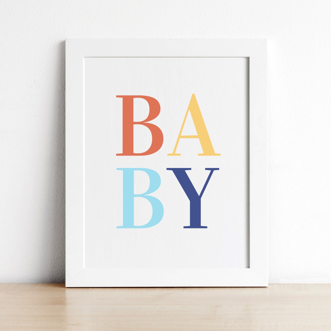 Baby Poster, Baby Print, Nursery Print, DIGITAL DOWNLOAD, Nursery Decor ...