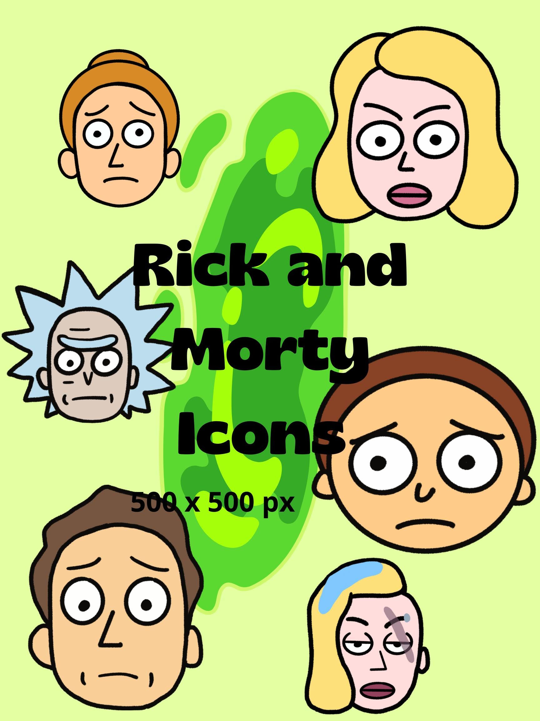 Rick and Morty Folders, Adultswim Icons, MacBook Windows Laptop Folders ...