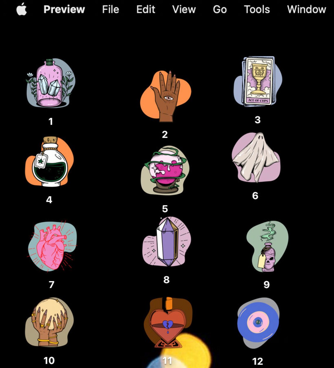 Dark Girl Magic Folders Dark Magic Icons MacBook Windows Laptop Folders ...