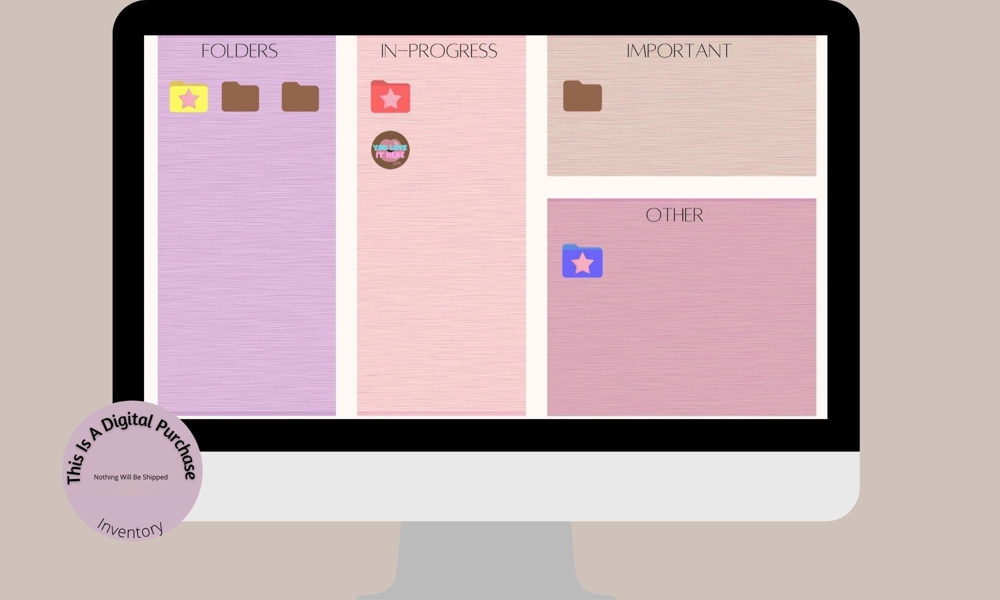 Minimal Digital Wallpaper Organizer Macbook, Windows Laptop Desktop ...