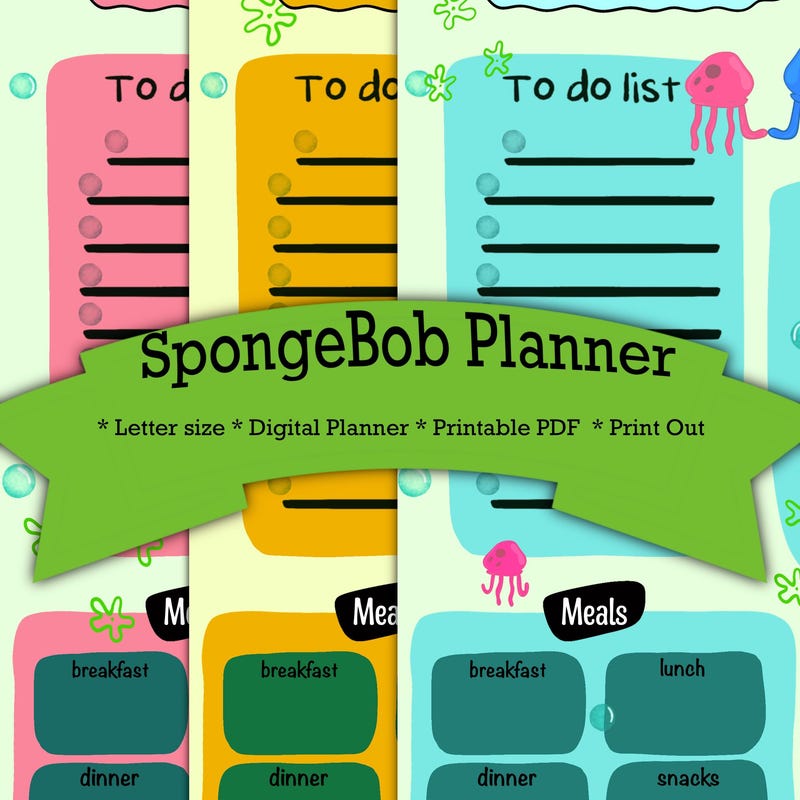 Spongebob Poster - Etsy