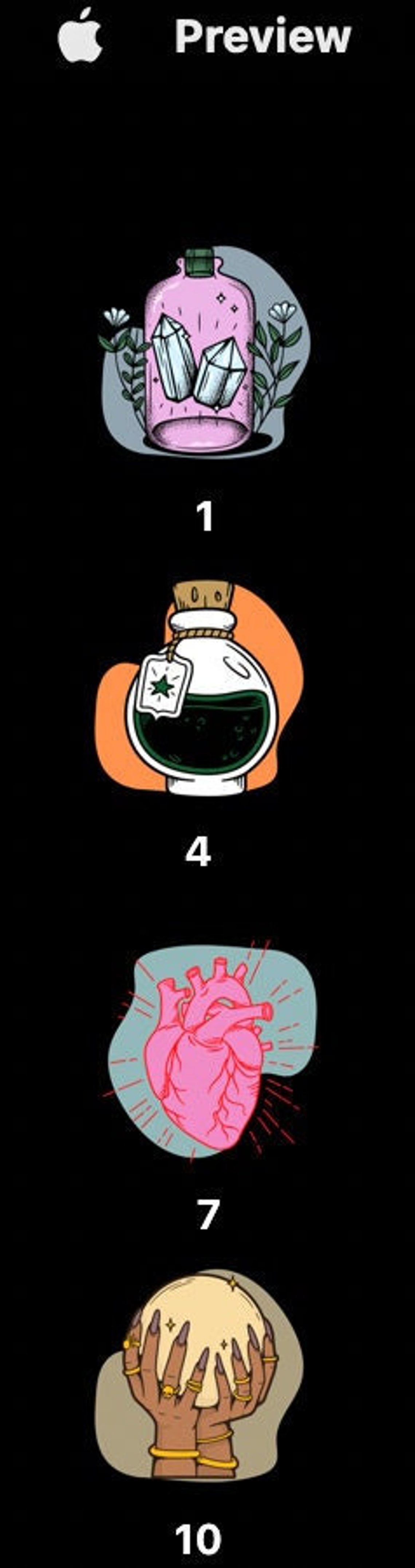 Dark Girl Magic Folders Dark Magic Icons MacBook Windows Laptop Folders ...