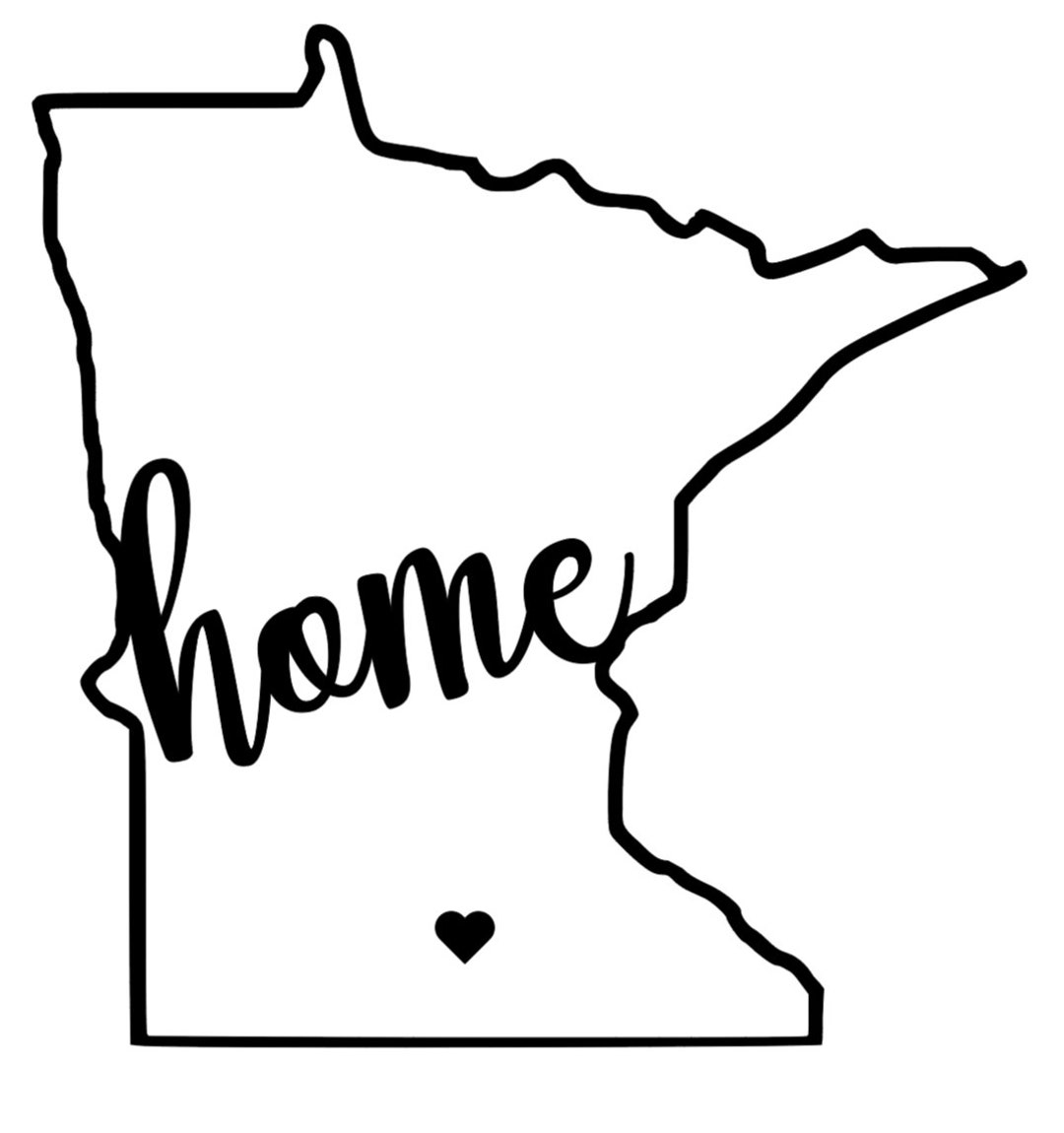 Minnesota Home Car Decal Window Sticker Vinyl Decal - Etsy