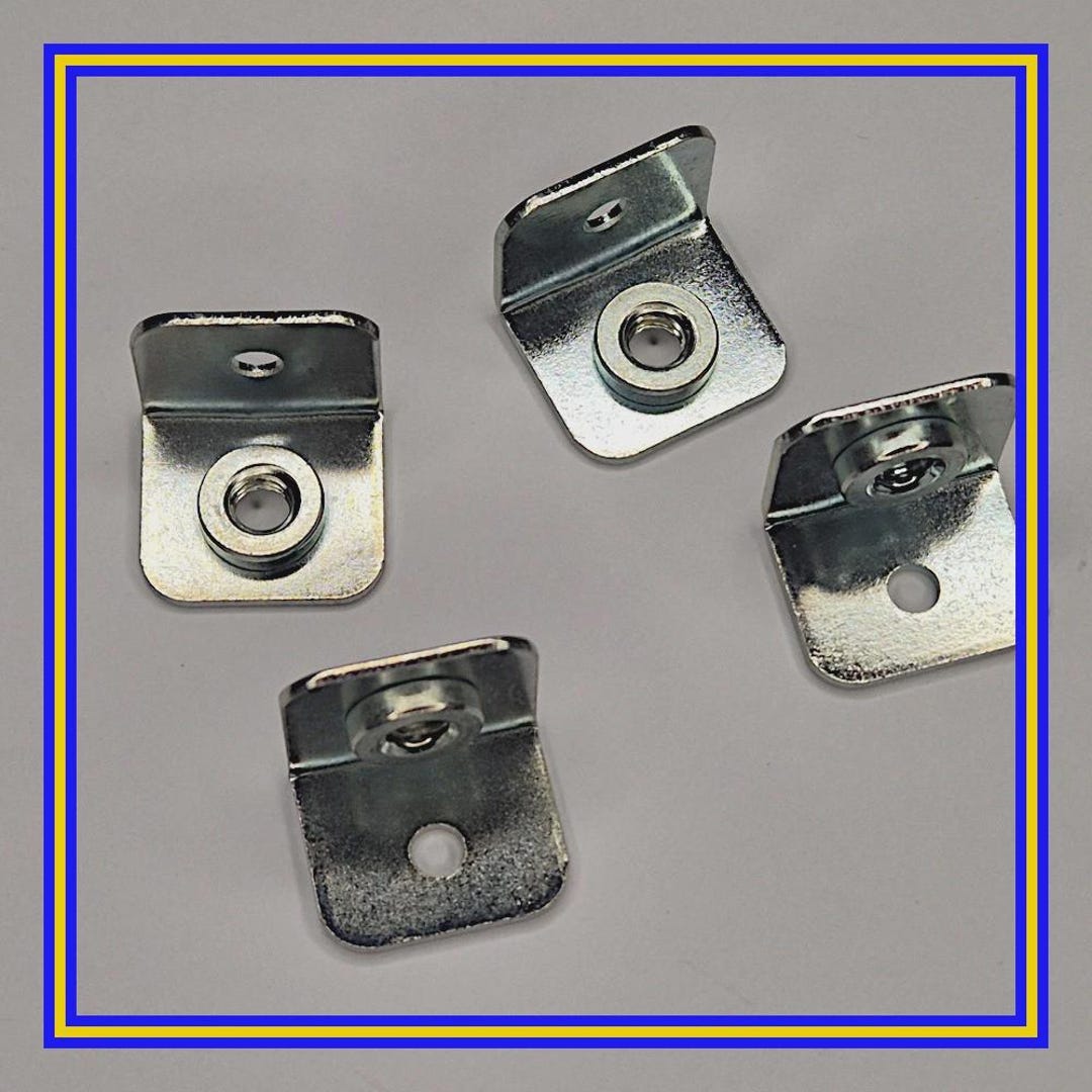 10090960 X4 IKEA L Shaped Brackets With Threaded Holes, Metal, Small - Etsy