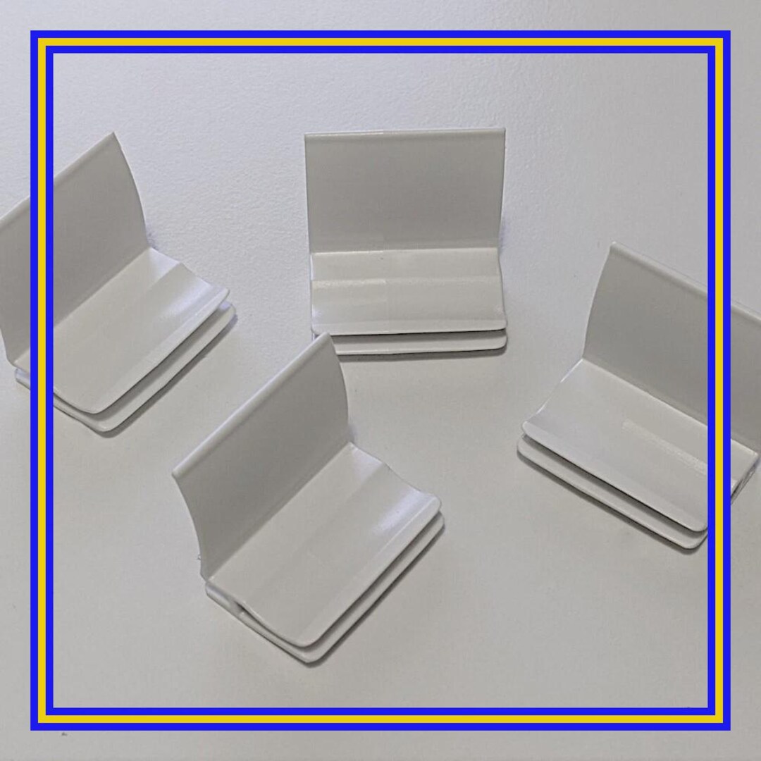 124528 X 4 Metod Holding Clips / Brackets in White - Etsy