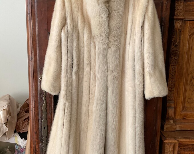 Vintage Full Length Blonde Mink Coat. Size 10 - Etsy