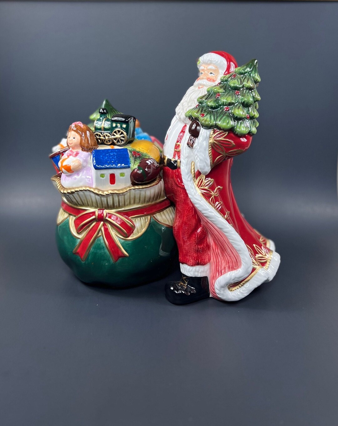 Vintage Waterford Santa Claus Cookie Jar: Christmas Porcelain Decor - Etsy
