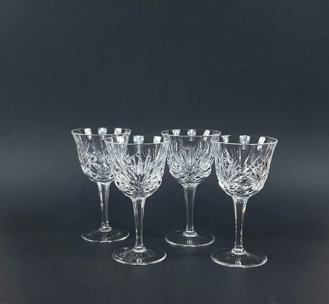 Gorham Cherrywood German Crystal Wine Glasses: Elegant Stemware, Set of ...