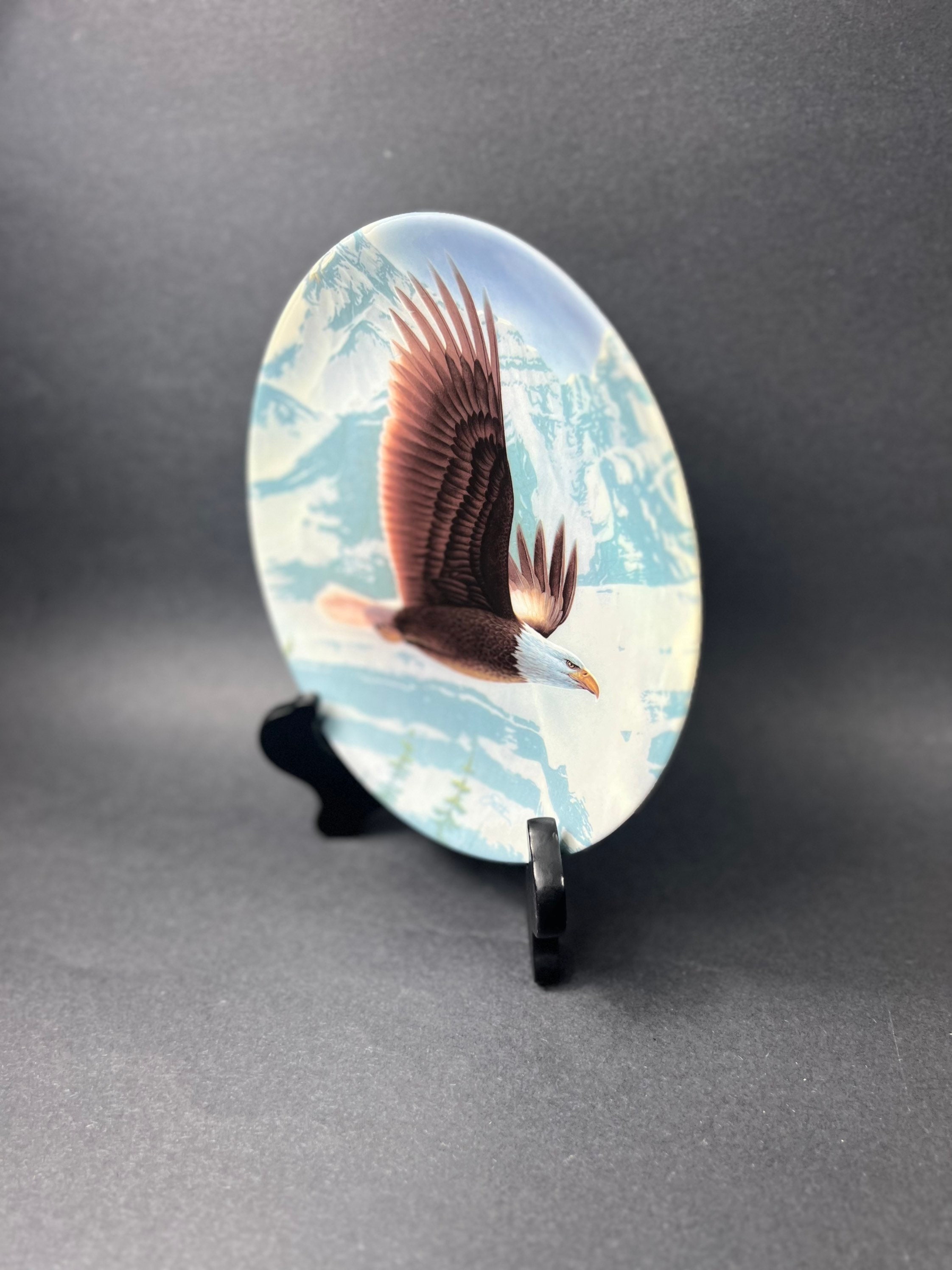 Vintage Bald Eagle Collectible Plate: Bradford Exchange Bird Decor - Etsy